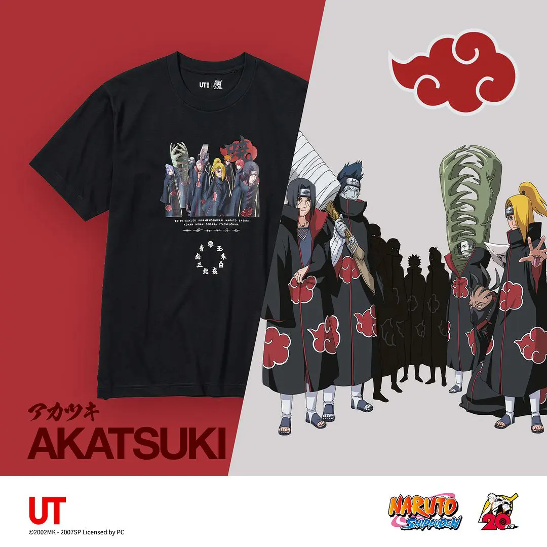 ユニクロ『NARUTO（ナルト）』コラボまとめ！最新は2023夏が20周年Tシャツで登場！ジライヤ、ミナト、サスケ、カカシ、暁も！