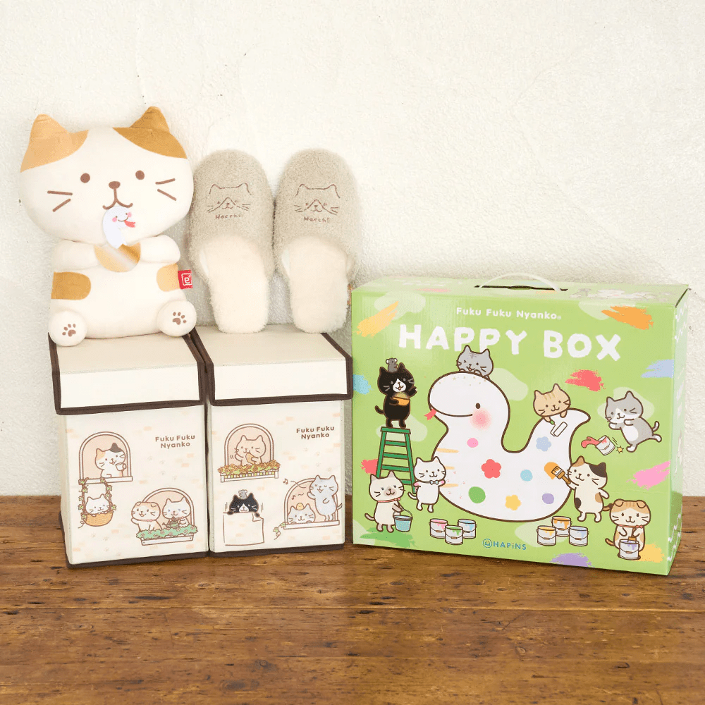 HAPiNS（ハピンズ）福袋！2025年ネタバレ、中身、口コミ、予約まとめ！ふくふくにゃんこ、はんなり豆腐も全3種類♡